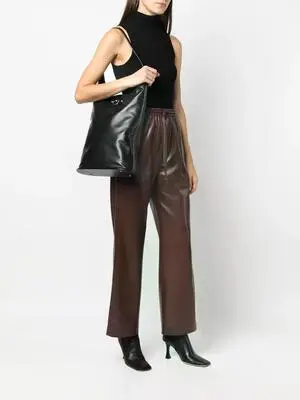 DURAZZI MILANO D-ring Leather Tote Bag