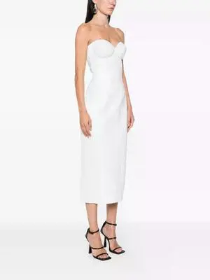 Giuseppe Di Morabito Strapless Midi Dress