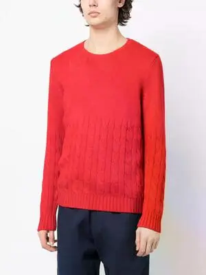 PORTS V Crew Neck Cable Knit Jumper