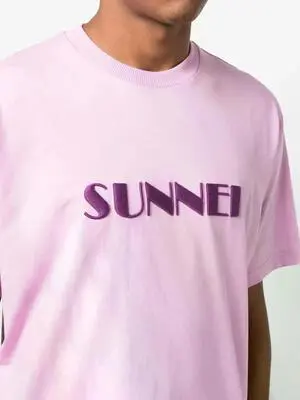Sunnei Embroidered-logo Cotton T-shirt