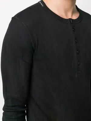 Dolce & Gabbana Fine-rib Cotton T-shirt - Black