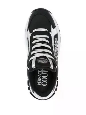 Versace Low Top Logo Print Sneakers