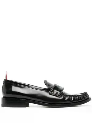 Thom Browne Penny Slot Leather Loafers - Black