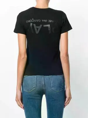 Play Comme Des Garcon Printed Cotton T-shirt