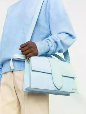 Jacquemus Le Bambinou Leather Tote Bag - Blue