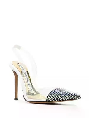 Alexandre Vauthier Amber Ghost 100mm Stiletto Pumps - White