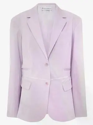 JW Anderson Deconstructed Wool Blend Blazer - Pink