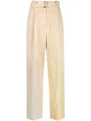 MSGM Belted Straight-leg Trousers
