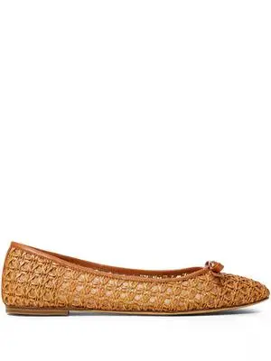TWINSET Bow-detail Ballet Flats - Brown