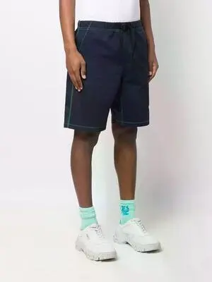MSGM Logo Embroidered Track Shorts