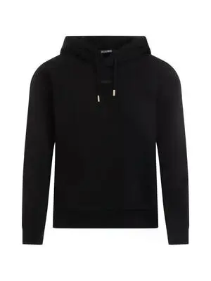 Jacquemus Grosgrain Logo Hoodie - Black