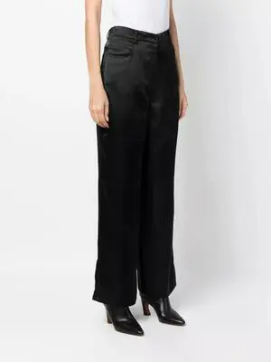 Blanca Vita Black Wash Pants For Women
