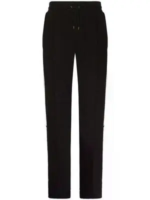 Dolce & Gabbana Embroidered Track Pants - Black
