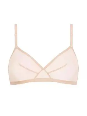 ERES Bel Sheer Tulle Triangle Bra - Neutrals