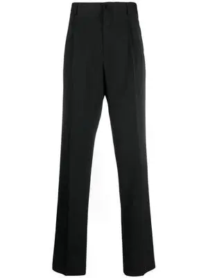LANVIN Straight-leg Wool Trousers - Black