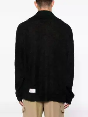 BONSAI Logo Patch Buttoned Cardigan