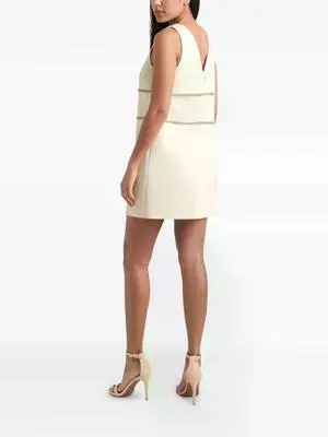 Cinq À Sept Sleeveless Embellished Bow Dress - Neutrals
