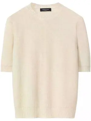 Fabiana Filippi Sequin-embellished T-shirt - Neutrals