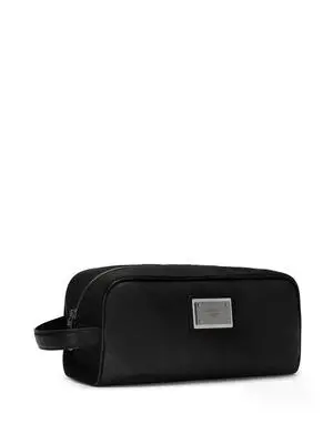Dolce & Gabbana Leather Toiletry Bag - Black