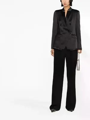 BLANCA VITA Double-breasted Blazer With Notched Lapel