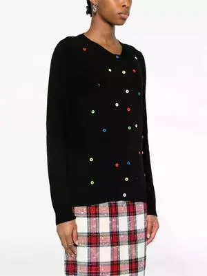 ALESSANDRO ENRIQUEZ Button-embellished Wool-blend Cardigan