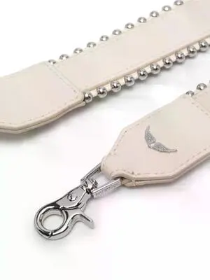 Zadig&Voltaire Logo Plaque Leather Bag Strap