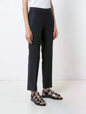 Akris Navy Cotton Blend Franca Trousers