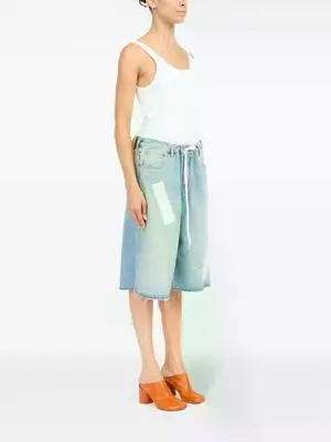 MAISON MARGIELA Logo Patch Denim Shorts