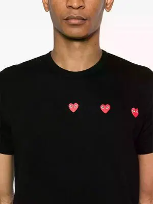 Play Comme Des Garcon Cotton Heart Print T-shirt