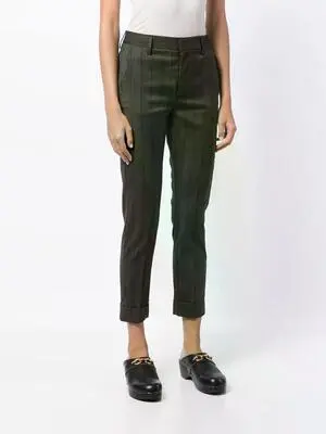 DONDUP Striped Cropped Trousers
