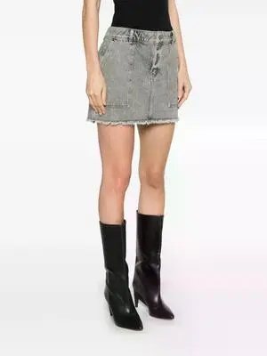 Michael Kors Denim Mini Skirt - Grey