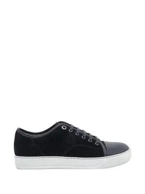 LANVIN Suede Lace-up Sneakers - Blue
