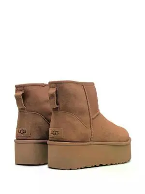 UGG Platform Ankle Boots - Brown