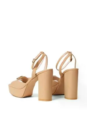 TWINSET 120mm Leather Platform Sandals