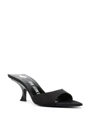 Attico 70mm Sculpted Heel Mules - Black