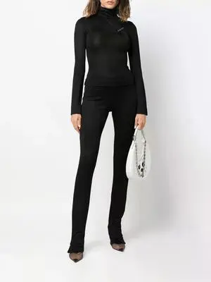 1017 Alyx 9sm Gathered Detail High Neck Top - Black