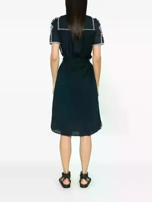 Zadig&Voltaire Rigy Midi Dress With Embroidered Motif