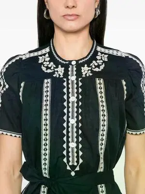 Zadig&Voltaire Rigy Midi Dress With Embroidered Motif