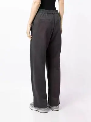 Goen.j Charcoal Twill Weave Straight-leg Trousers