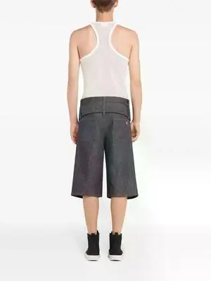 COURREGES Belted Denim Culottes