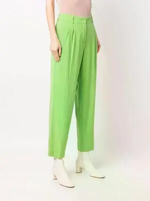 BLANCA VITA Tailored Straight-leg Trousers - Green