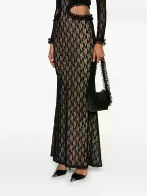 SELF-PORTRAIT Crystal-embellished Lace Shoulder Bag