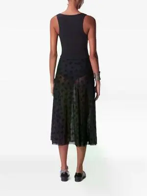 MARGHERITA MACCAPANI Floral Print Corset Top - Black