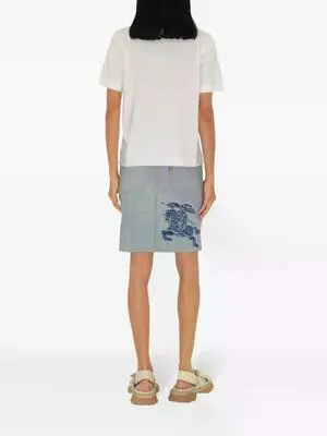 Burberry Embroidered Cotton T-shirt