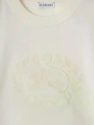 Burberry Embroidered Cotton T-shirt