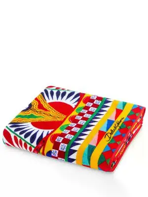 Dolce & Gabbana Terry Cotton Bath Towel - Red