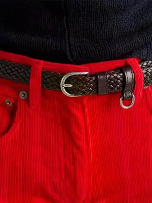 Prada Braided Leather Belt