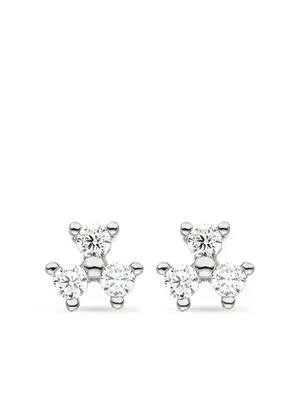 VEYNOU 14kt White Gold Diamond Stud Earrings - Silver