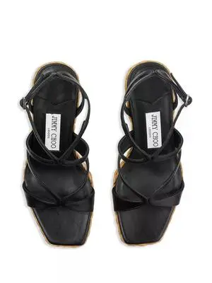 JIMMY CHOO Ayla 85mm Wedge Sandals