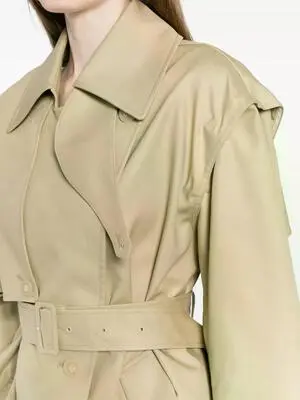 JNBY Open-back Cropped Trench Coat - Neutrals
